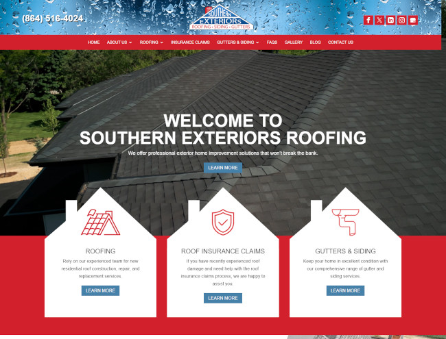 Our New Website is Live! | Southern Exteriors Roofing